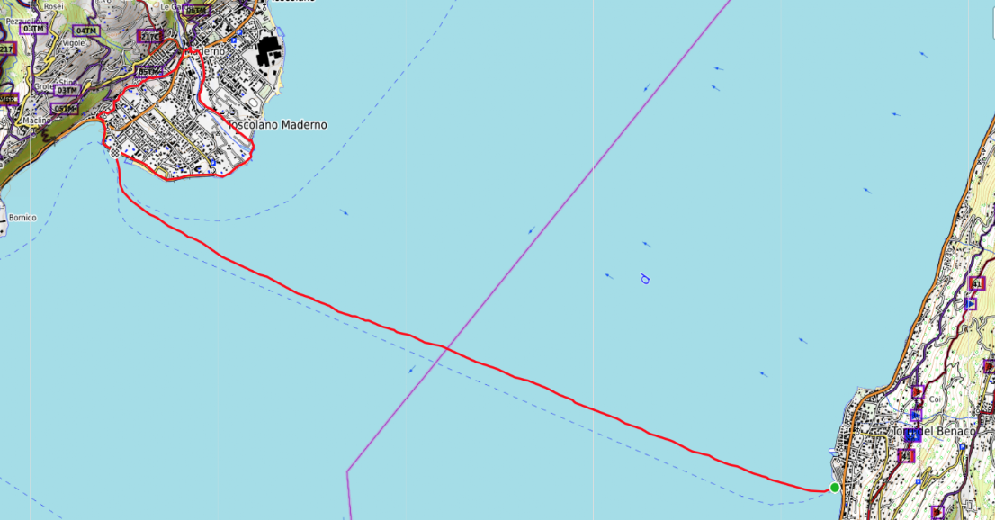 Traghetto Torri del Benaco - Toscolano Maderno - walks and hikes ...